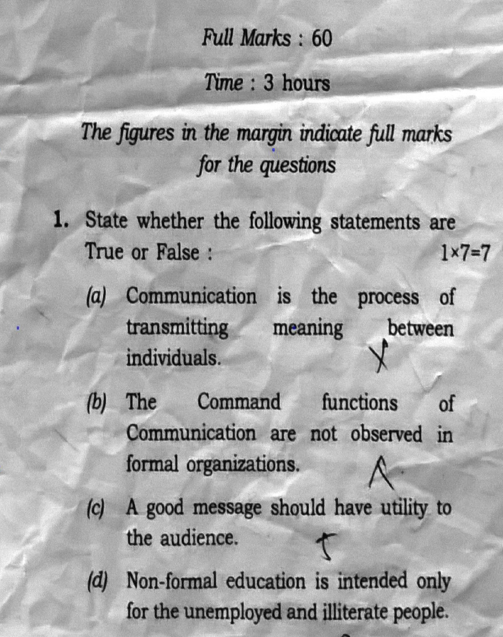 Gauhati University B.Sc Home Science Extension Education and ...