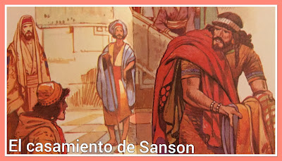 Cantos y Oraciones: El casamiento de Sanson | historia de la Biblia 📖