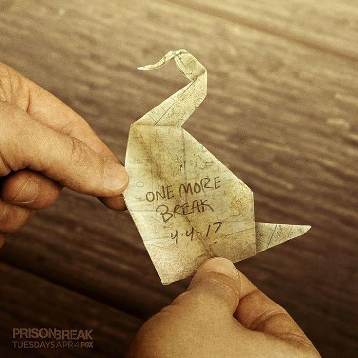 Terapias de Letras: Obsession Time: ¡Prison Break y el origami!