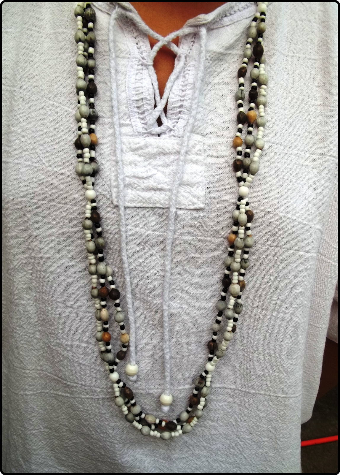 7 Linhas da Umbanda : BRAJÁ PRETO VELHO (fio de 03 pernas)