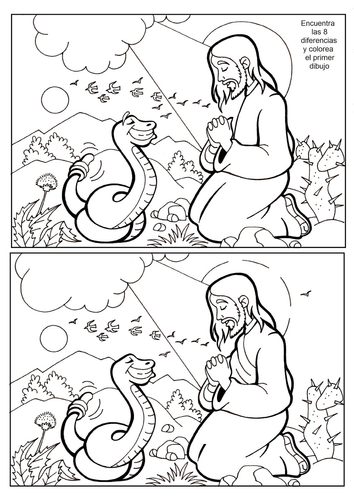 El Rincón de las Melli: ACTIVIDAD: Jesús en el desierto (Encuentra las ...