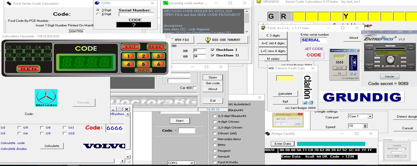 Auto_Repair Automotive Diagnostic Cars / Trucks Programs : Radio-Codes ...
