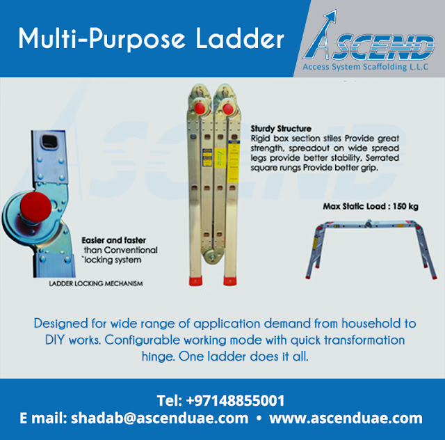 Welcome to Ascend Access System Scaffolding L.L.C: Multipurpose Ladder