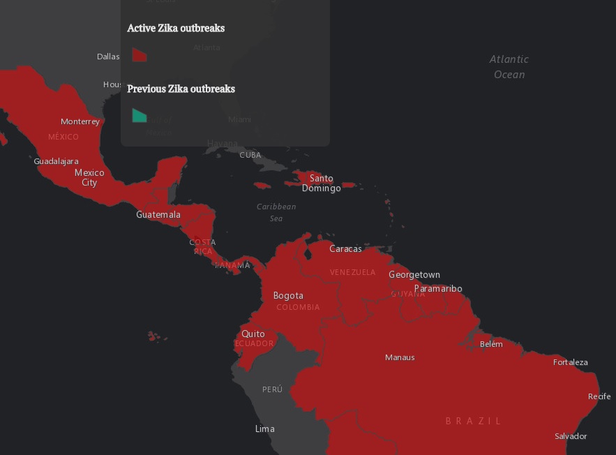 GIS Research and Map Collection: GIS Maps of the Zika Virus