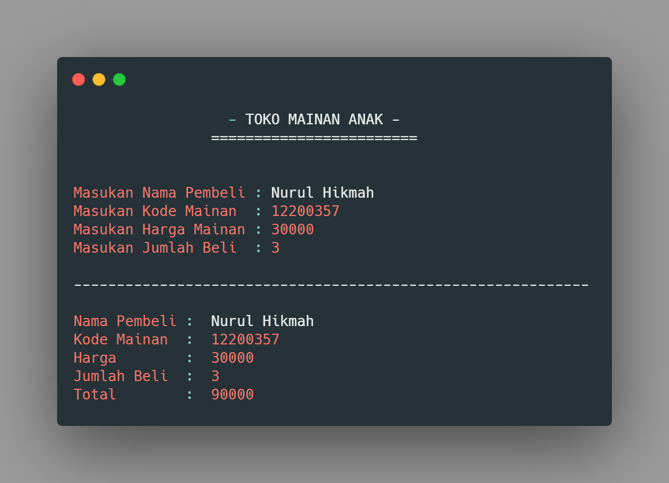 TUGAS PERTEMUAN 3 | Membuat Contoh Program Operator Penugasan, Logika ... TUGAS PERTEMUAN 3 | Membuat Contoh Program Operator Penugasan, Logika ...