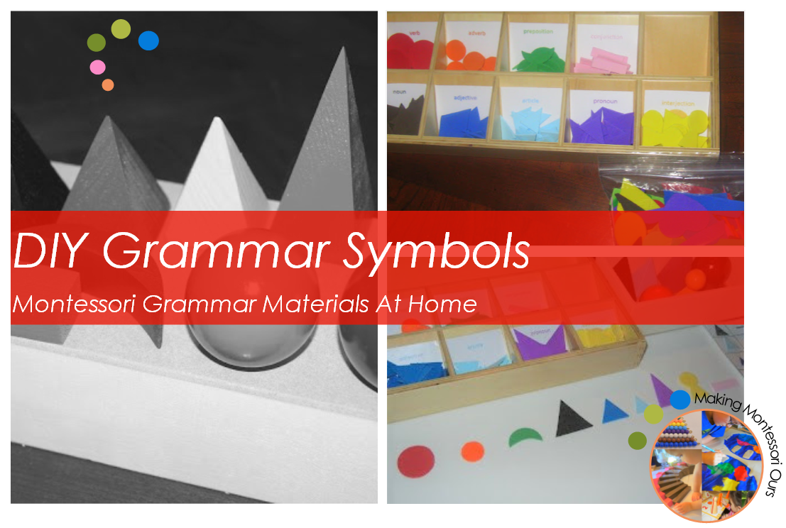DIY Grammar Symbols, Montessori Grammar Materials At Home - "Making ...