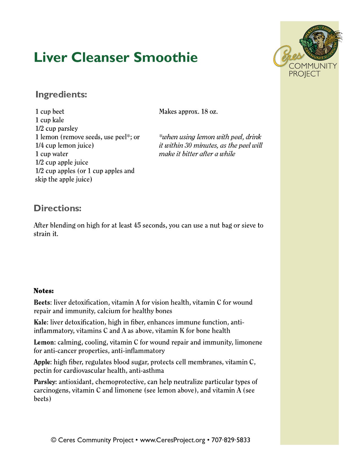 Ceres Nutrition Articles: How to Safely Detox