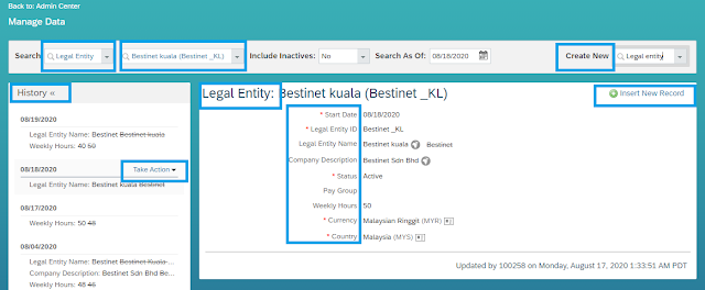 EMPLOYEE CENTRAL: Legal Entity In SuccessFactors Employee Central