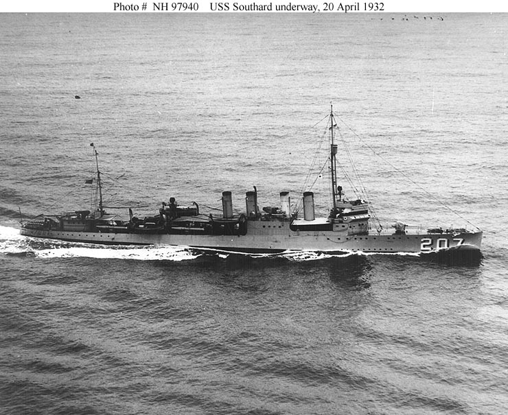 Naval Warfare: USS Southard (DD-207, DMS-10)