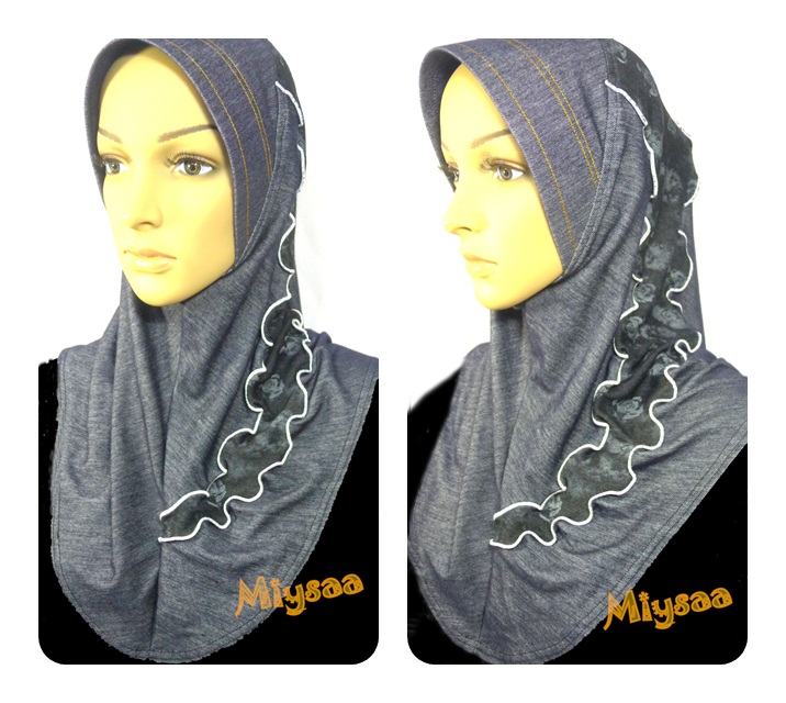 Tudung Online Terkini |Tudung|Hijab|Syria|Shawl|: Tudung Denim Bulan Miysaa