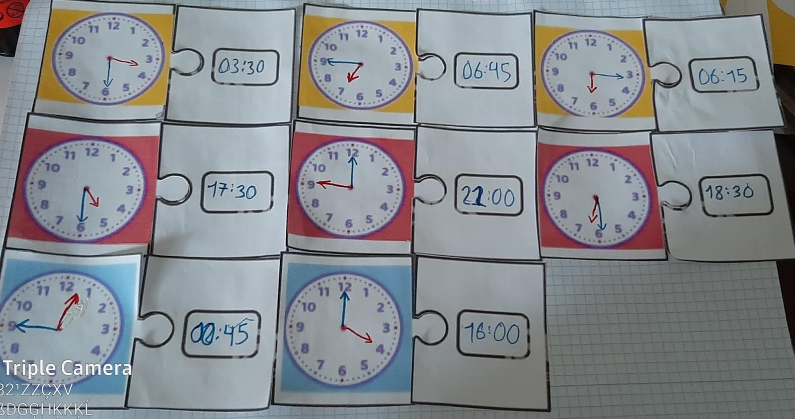 1º, 2º y 3º: 3º "ENCAJAMOS LAS HORAS" Y DOMINÓ CLASE ONLINE