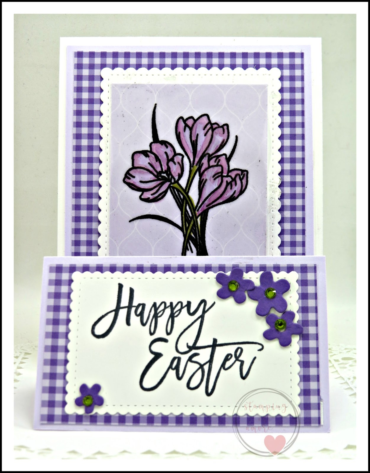 Stampingwithamore: EASTER DOUBLE EASEL CARD TUTORIAL