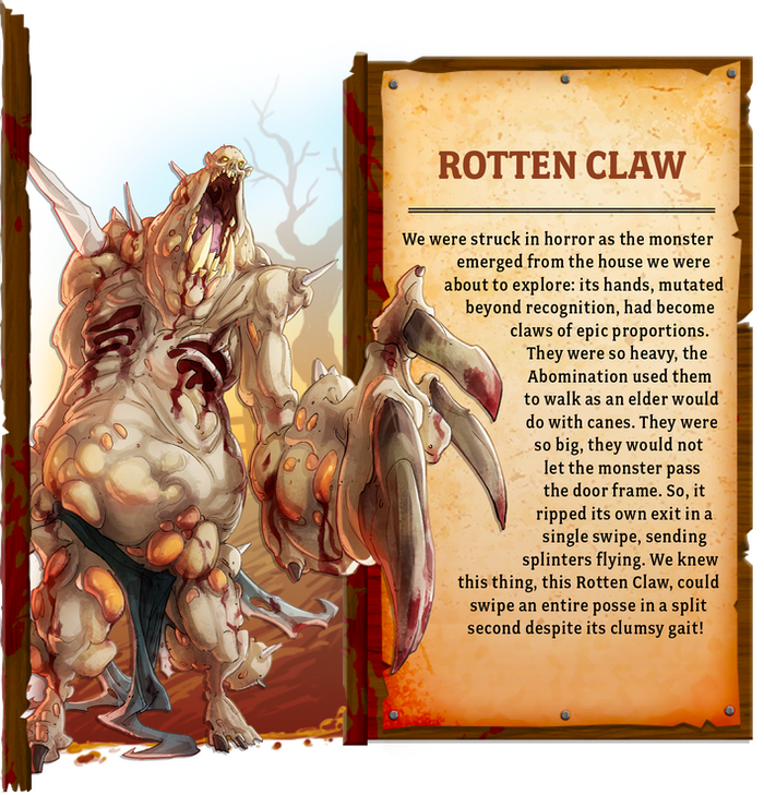 MONSTER 0: Zombicide: Undead or Alive - Rotten Claw