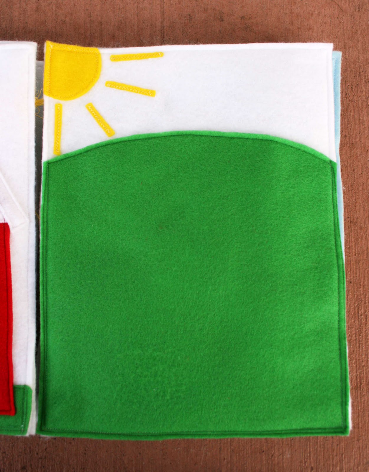 Sunshine, Lollipops, and Rainbows: Farming! - Quiet Book pages 2 & 3