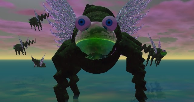 Flying Squiggle Frogs