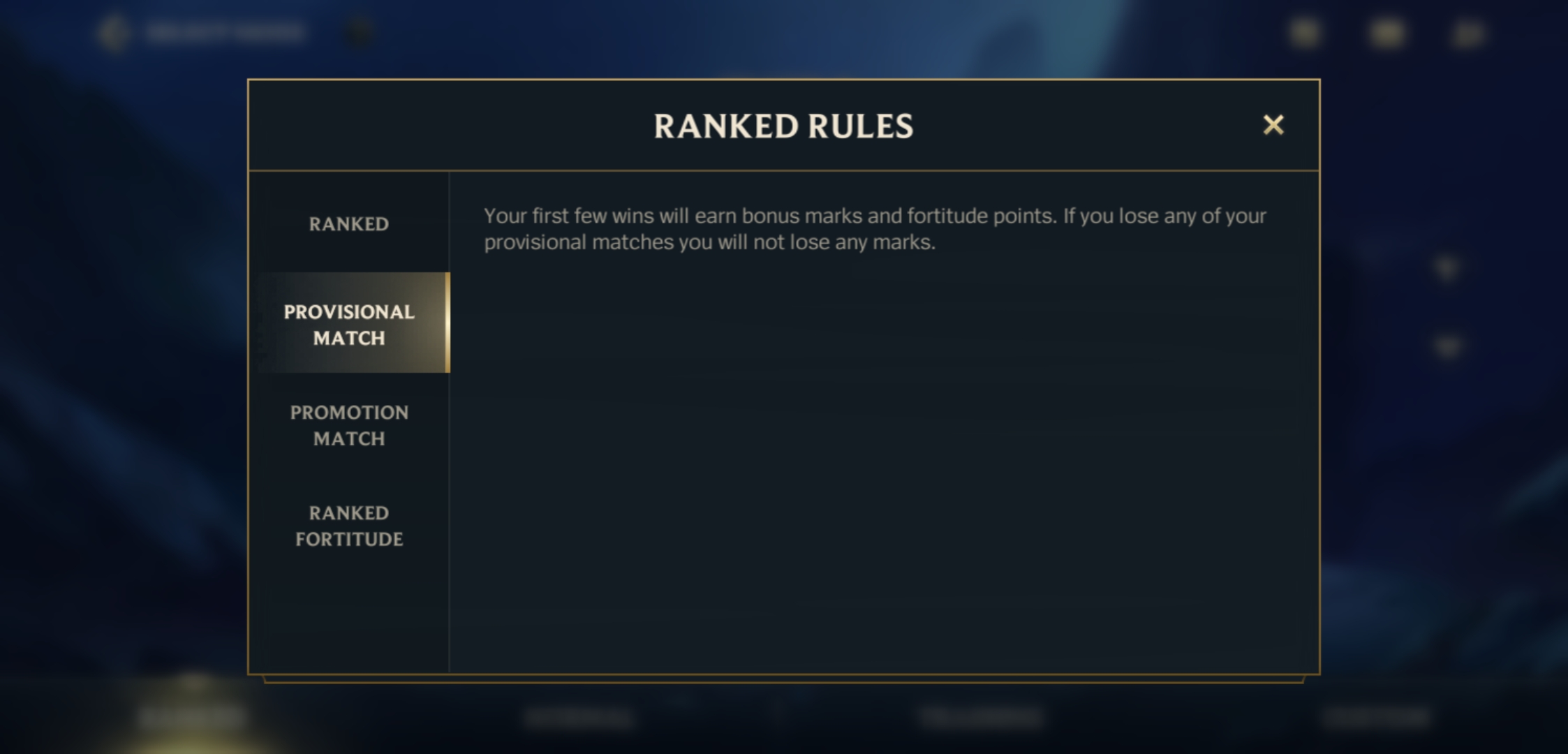 Wild Rift Ranking System
