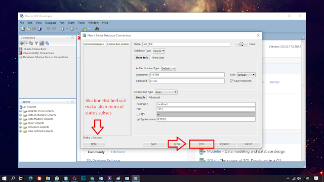 Cara Koneksi Oracle Database Menggunakan SQL Plus Dan SQL Developer ...