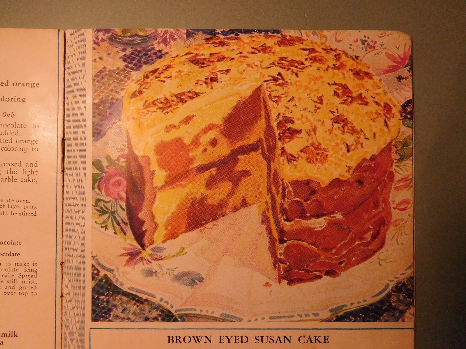 spice drawer mouse: Brown-Eyed Susan Cake - Lost Betty Crocker Recipe ...