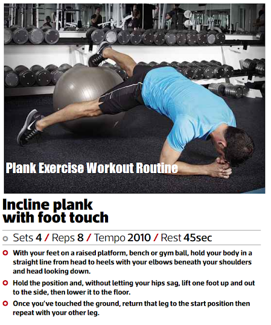 Incline Plank with Foot Touch Video | Plank Exercises Routine | Plank ...