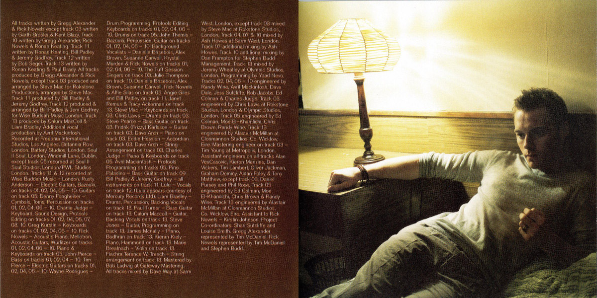 Encarte: Ronan Keating - Destination - Encartes Pop