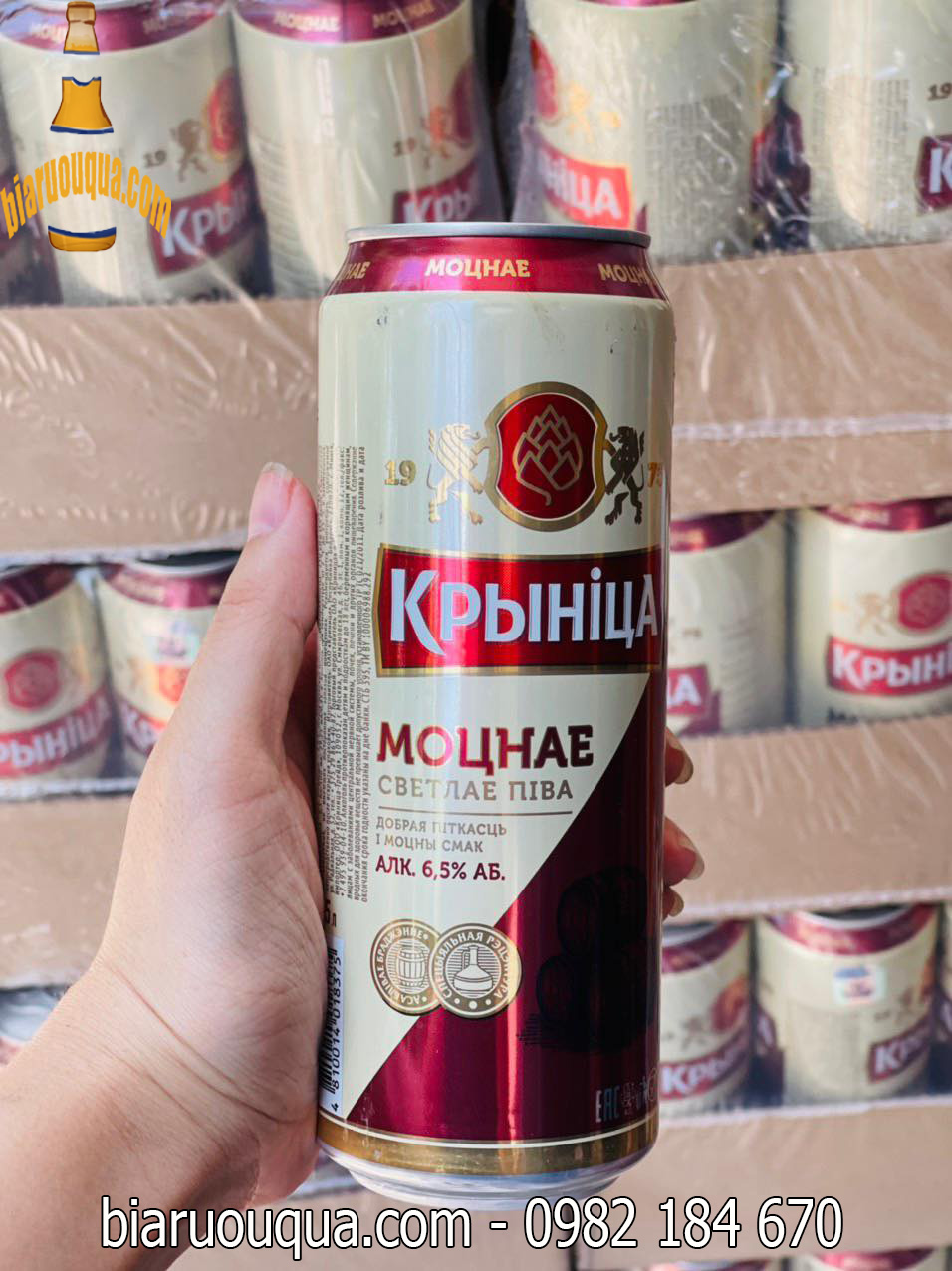 Bia Krynica Strong 6.5% thùng 24 lon 500ml