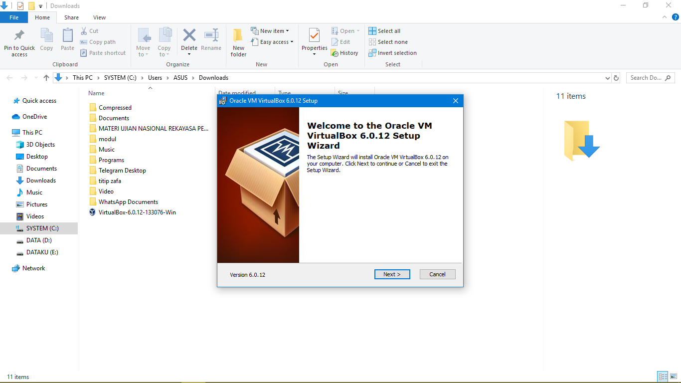 LANGKAH-LANGKAH MENGINSTAL APLIKASI VIRTUALBOX DI PC/LAPTOP (Windows)