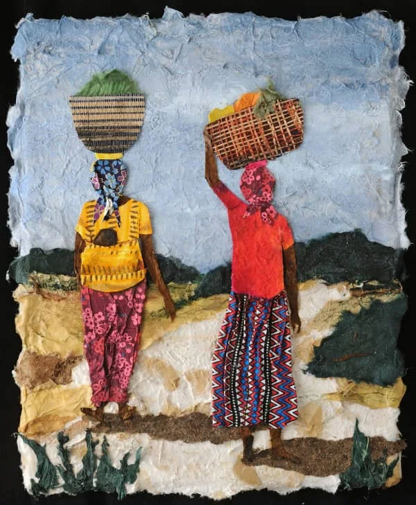 Innovative Textural Collage Art by Ronni Jolles