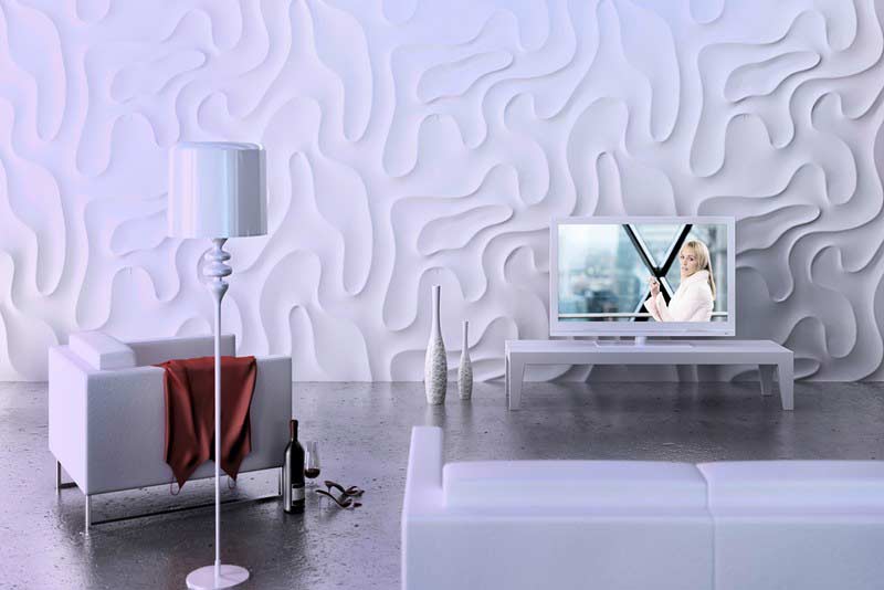 Modern 3d gypsum wall panels choice and installation