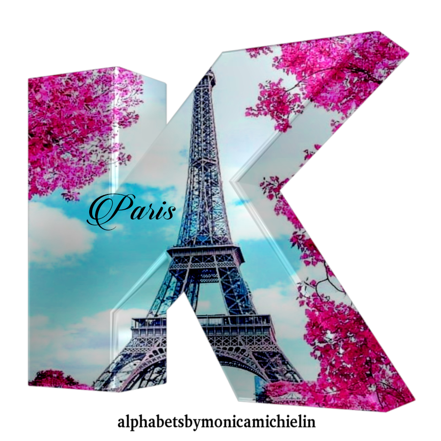 M. Michielin Alphabets: PARIS CITY EIFFEL TOWER FRANCE ALPHABET