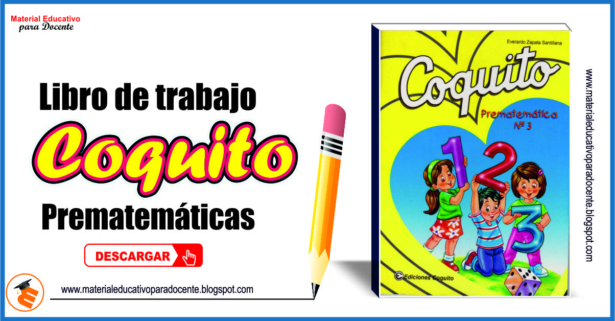 Material Educativo: Libro Coquito de Prematematicas para niños de ...