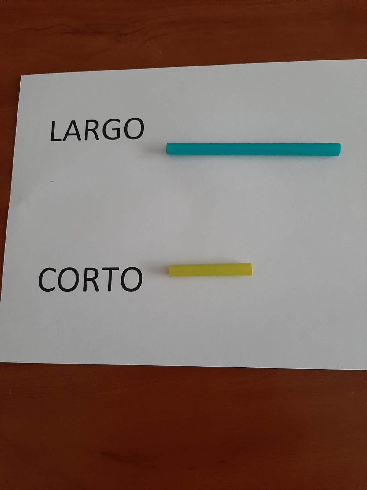 LA CLASE DE MARÍA CRISTINA: LARGO-CORTO