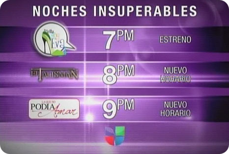 Estrenos y Cambios en el prime-time de Univisión Puerto Rico