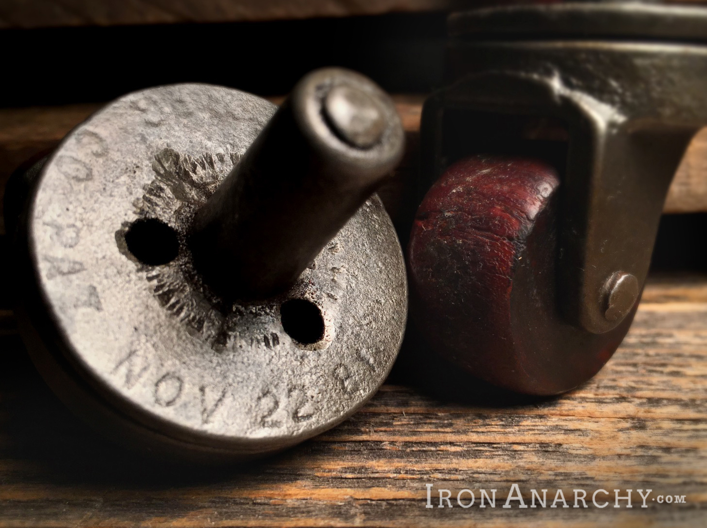 Antique Wood Furniture Caster Set