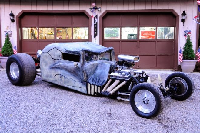 Just A Car Guy: rat rods ready for Halloween, made by Jon and Amy ...