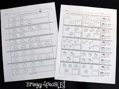 Winter Themed LA, Math, and Crafts: Lessons for Special Education ...