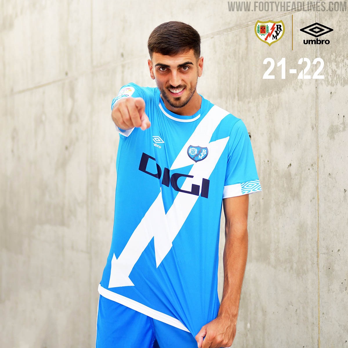 Rayo Vallecano 21-22 La Liga Home, Away & Third Kits Released - Footy ...
