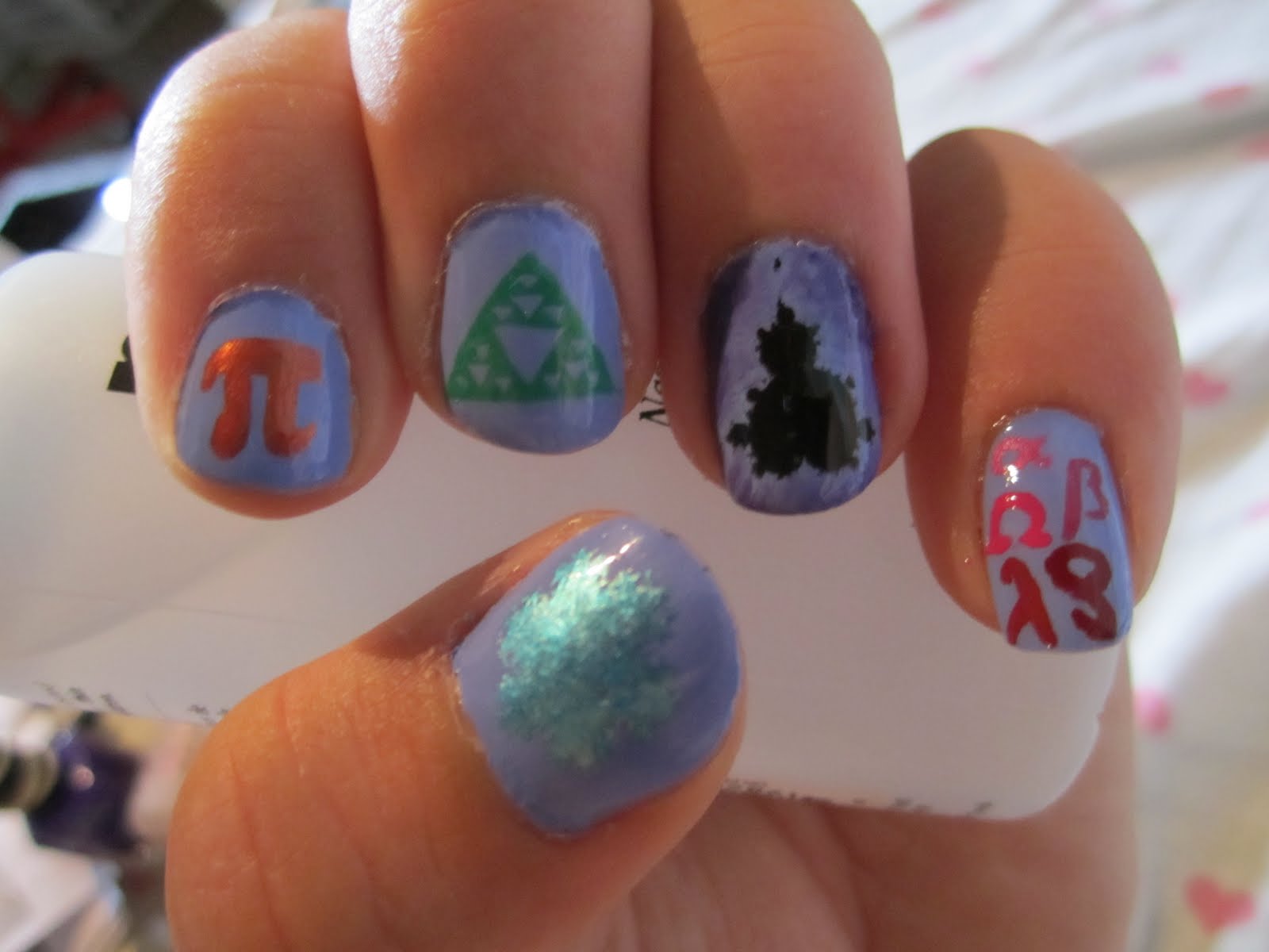 Frk. Fine & Katihh's nail blog: Geeky math nails