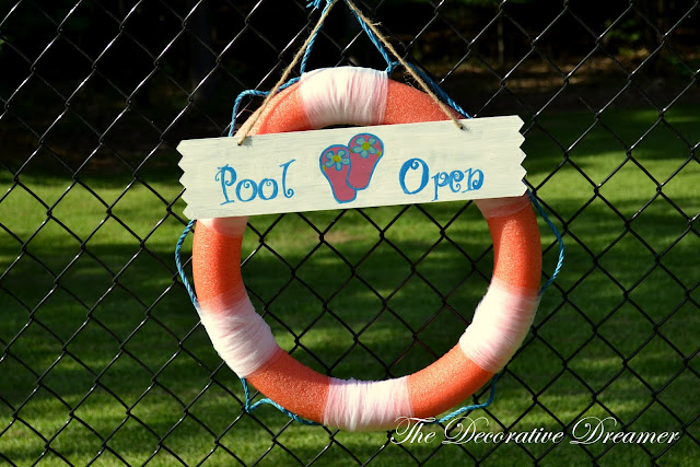 The Decorative Dreamer: My Pool Noodle Project
