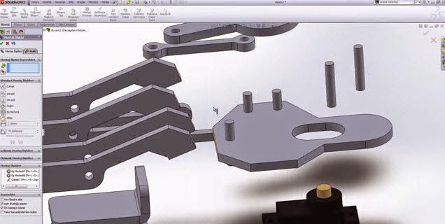How to assembly Robot Arm 3D in SolidWorks - SolidWorks Share