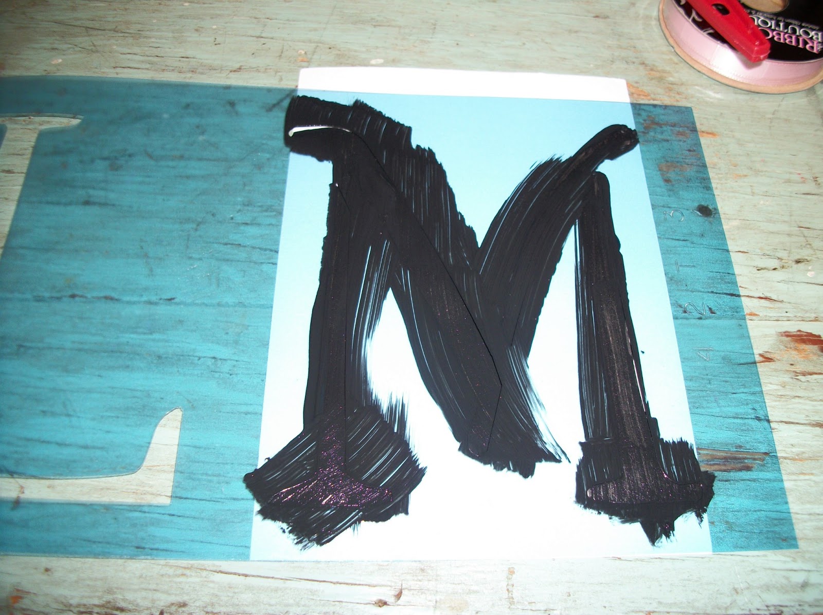 Lyndi's Projects: Painted Banner - Miss♥To♥Mrs