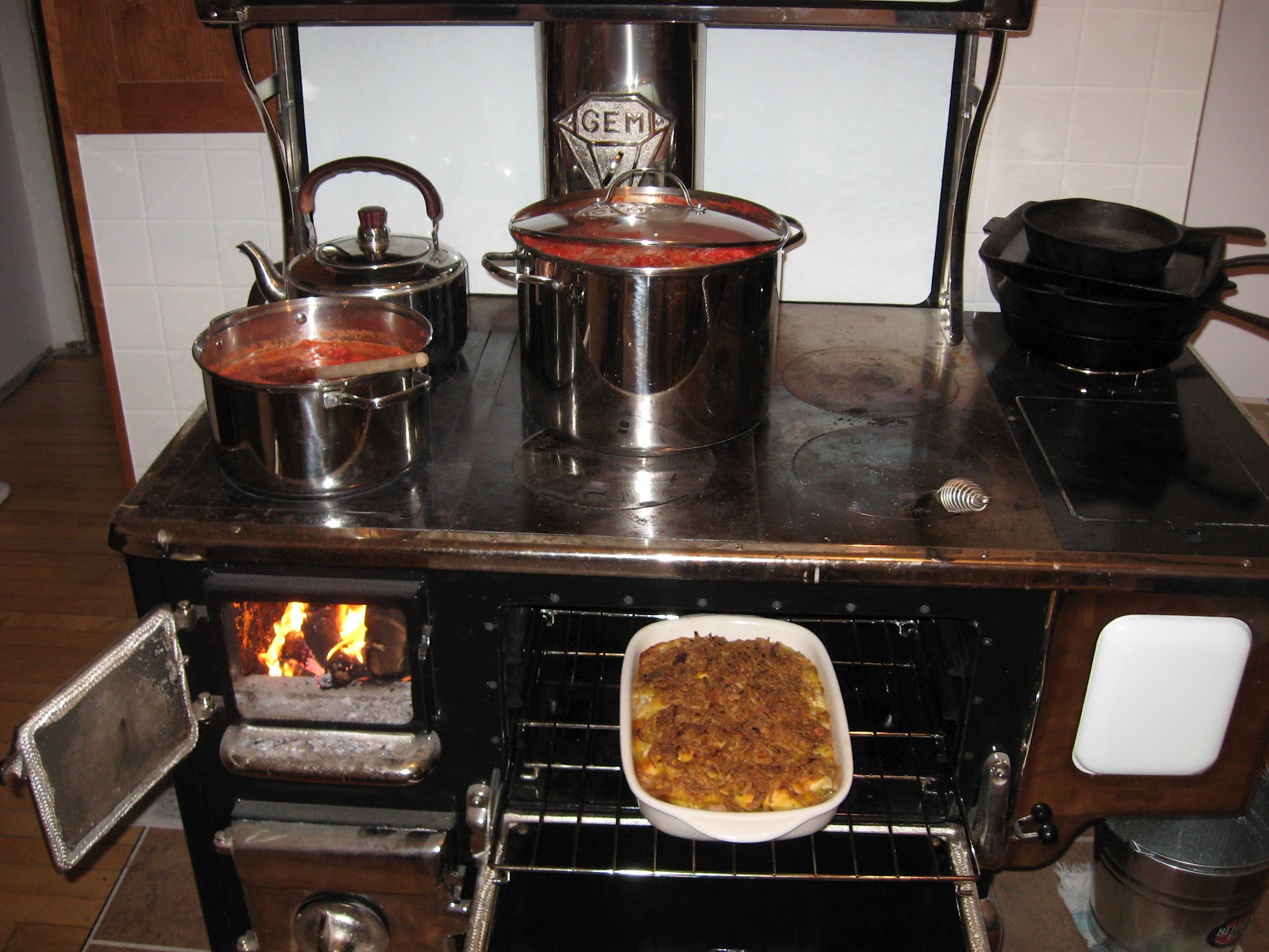 Wood Cookstove Cooking: What Does "Back of the Stove" Mean?