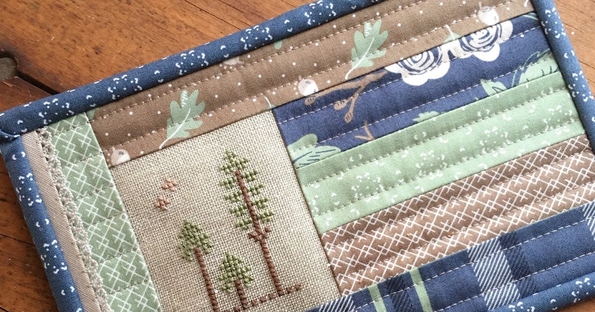 Carried Away Quilting: Cross stitch: getting started with a mug rug