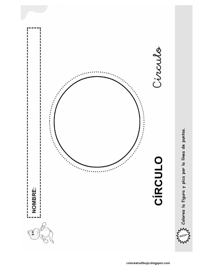 Circulo para colorear e imprimir - COLOREA TUS DIBUJOS