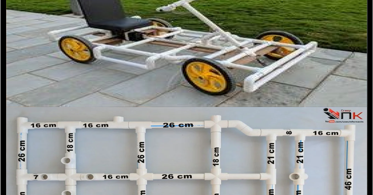 How to Make an Electric Go Kart/Car Using PVC Pipes At Home | MagOne 2016