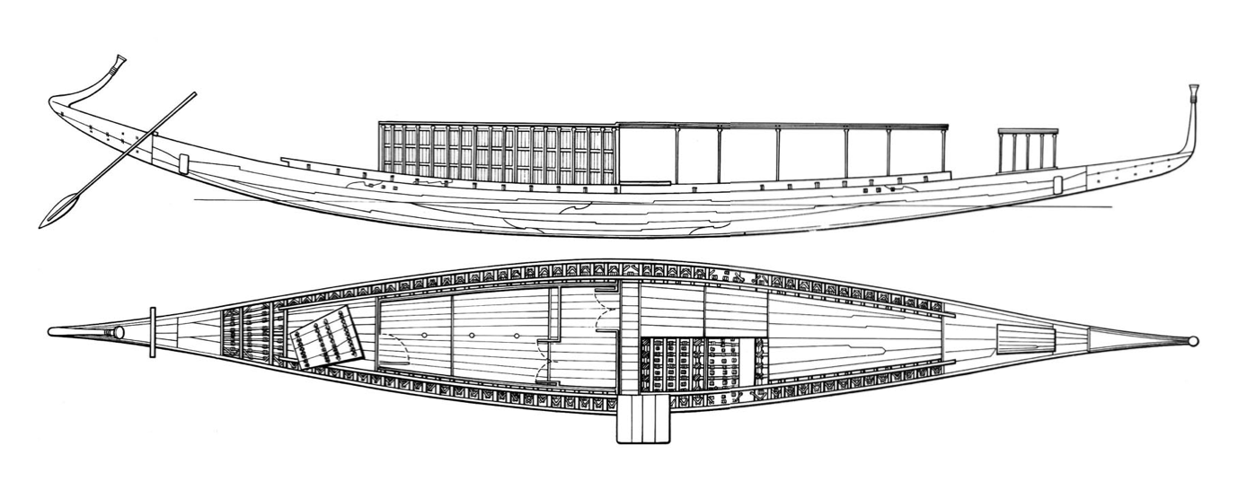 Papel & Plástico: A BARCA SOLAR DO FARÁO KEOPS / KHUFU'S BOAT