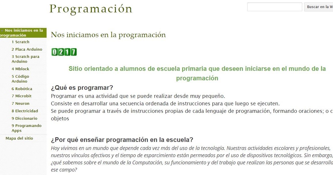 Tutoriales para alumnos: Introducción al Mundo de la Programación