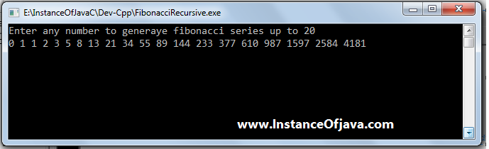 Write A C Program To Generate Fibonacci Series Using Recursion InstanceOfJava write-a-c-program-to-generate-fibonacci-series-using-recursion-instanceofjava