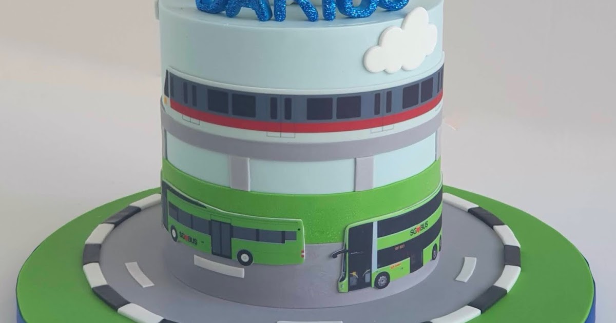 Celebrate with Cake!: Transport themed featuring SBS buses single tier Cake