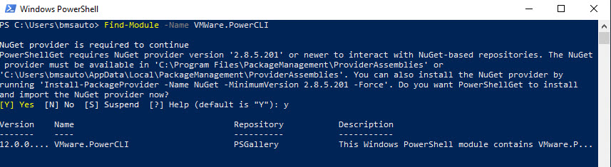 Getting started with VMWare PowerCLI