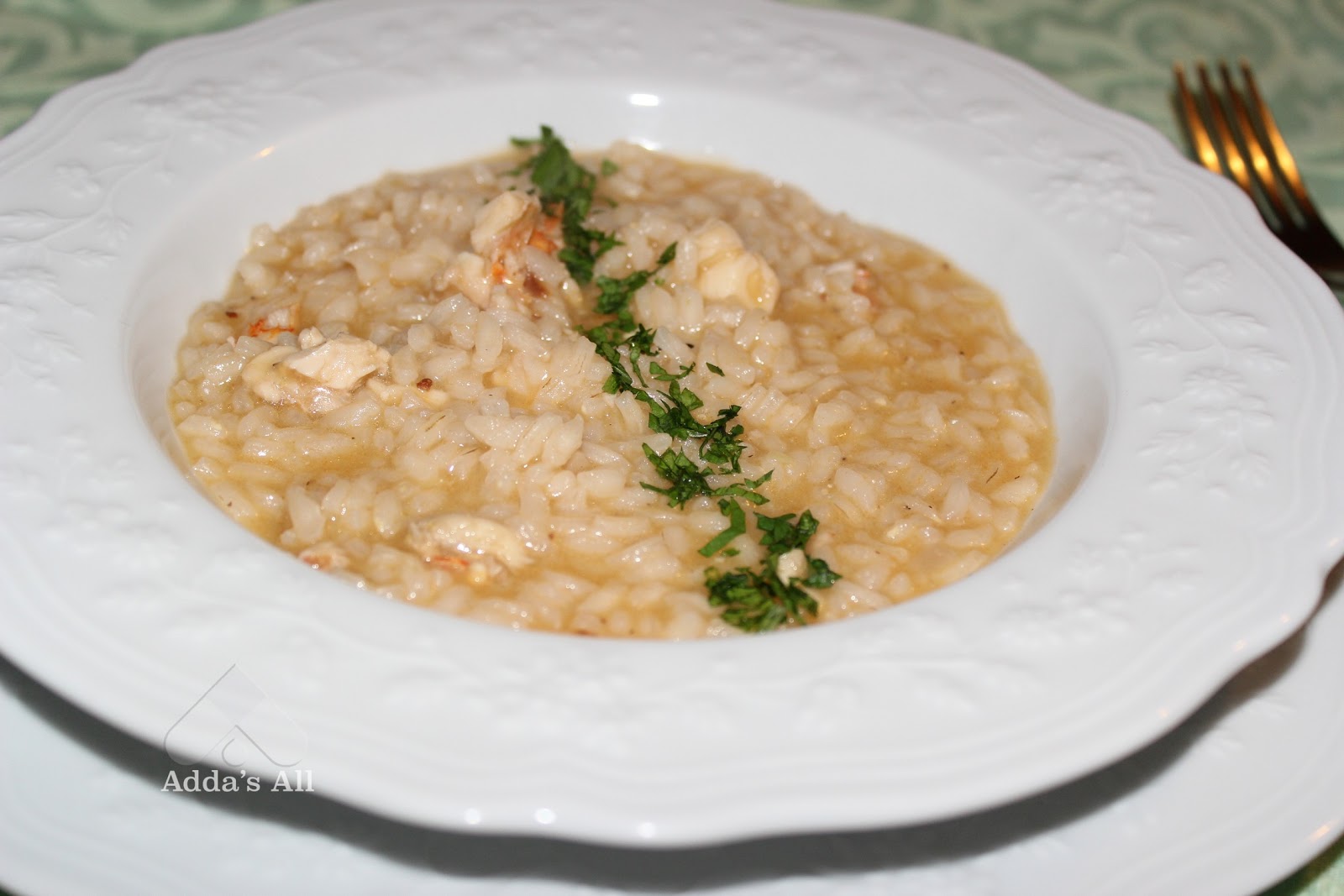 Adda's All : Risotto all'aragosta e champagne